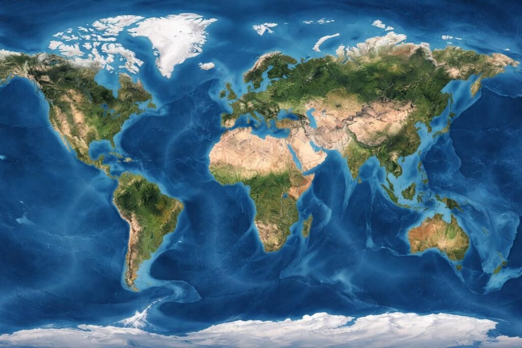 Carte des continents : répartition et points clés